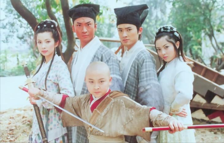 The Three Musketeers in Ancient Costumes: Young Bao Qingtian, Middle ...