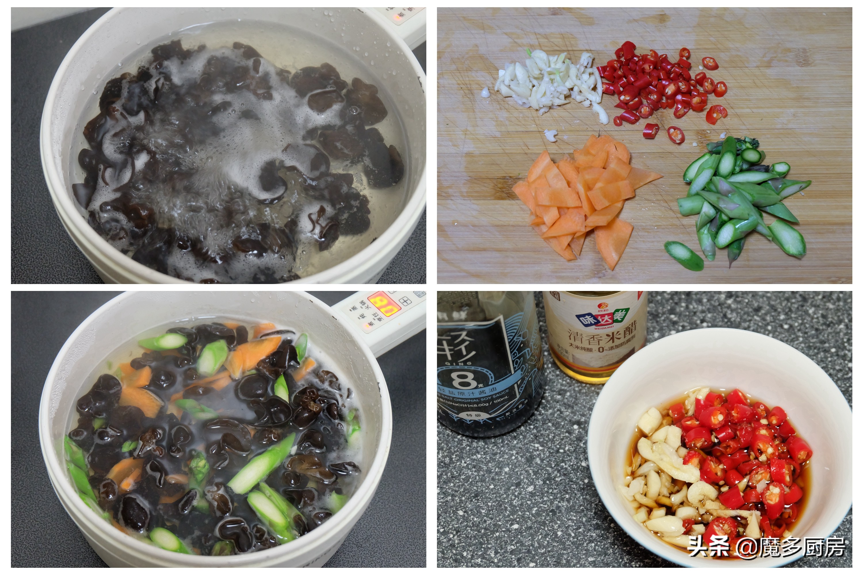 This plate of spicy fungus is refreshing, appetizing, and delicious ...