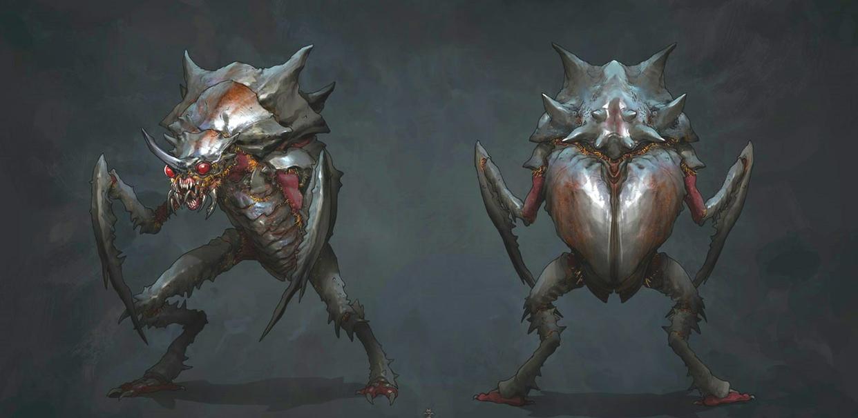 The most difficult mobs in Diablo 2 Act 2 - the Scarab Demon - iNEWS