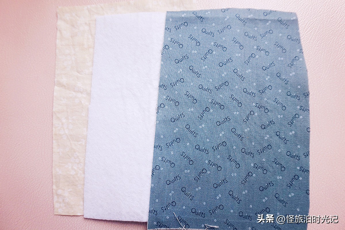 Fabric wall-mounted pen holder, creative patchwork handmade - iMedia