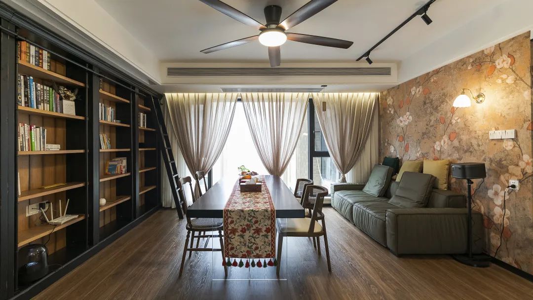 160㎡ Nanyang retro style: instead of a living room, the layout is ...