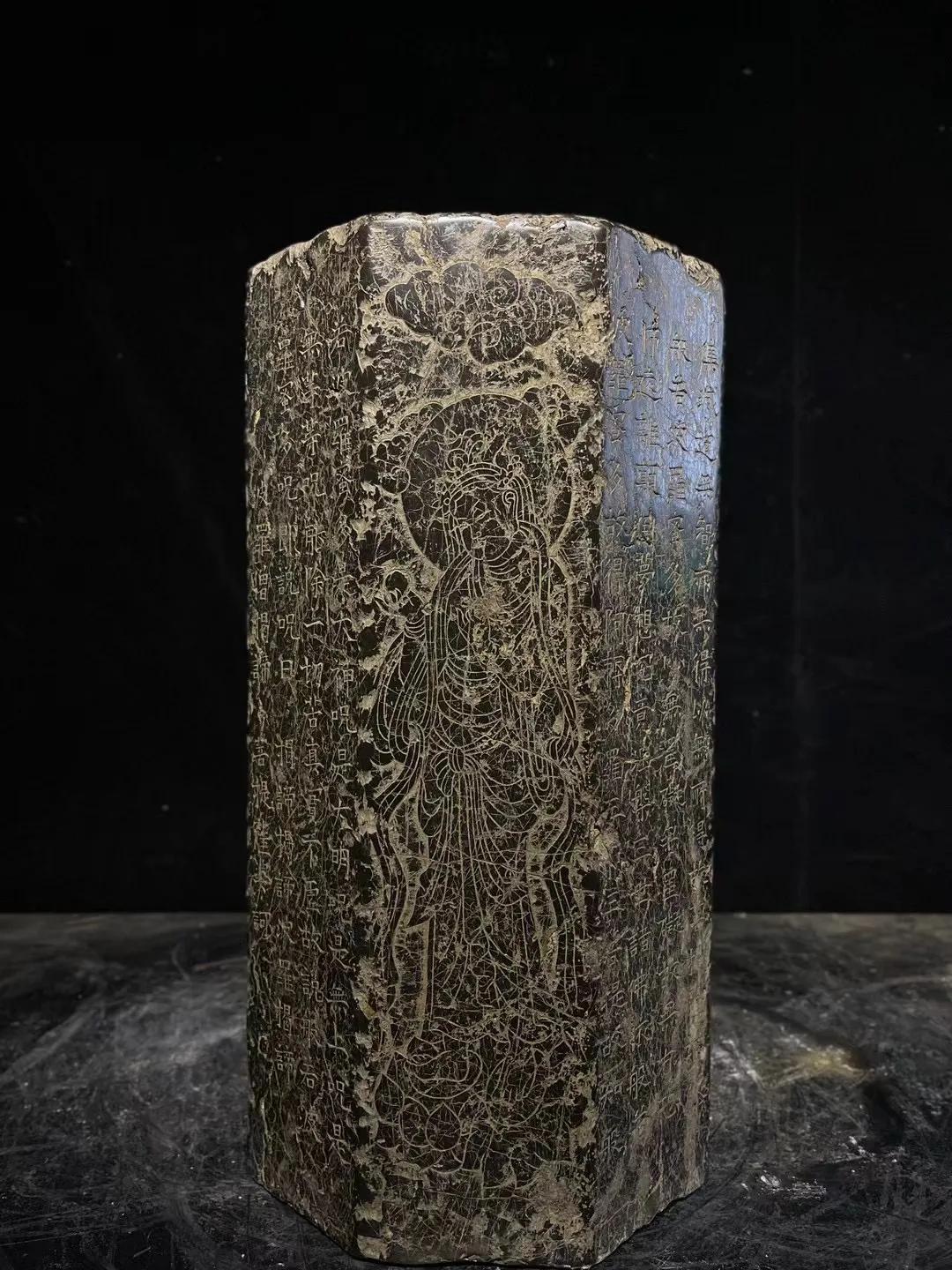 Tang-bluestone Buddhist scripture pillar - iMedia