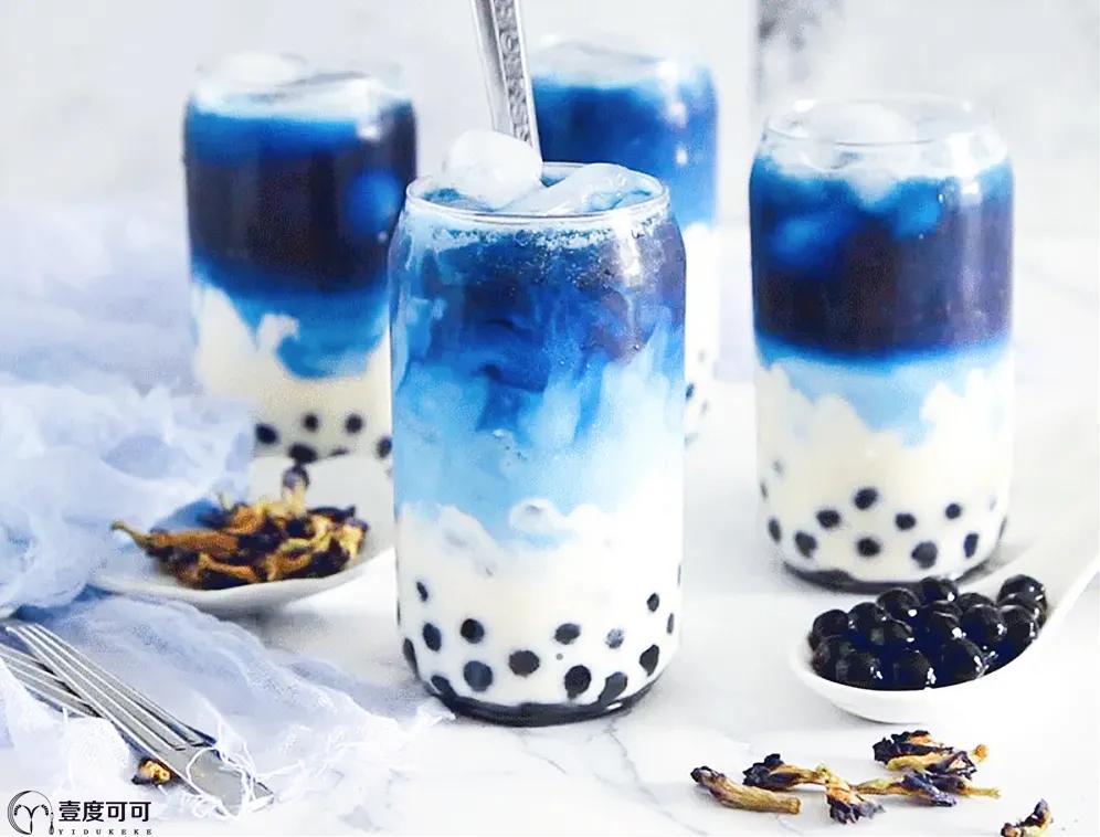 High-quality, high-value drinks--Coconut Butterfly Pea Flower Boba Tea ...