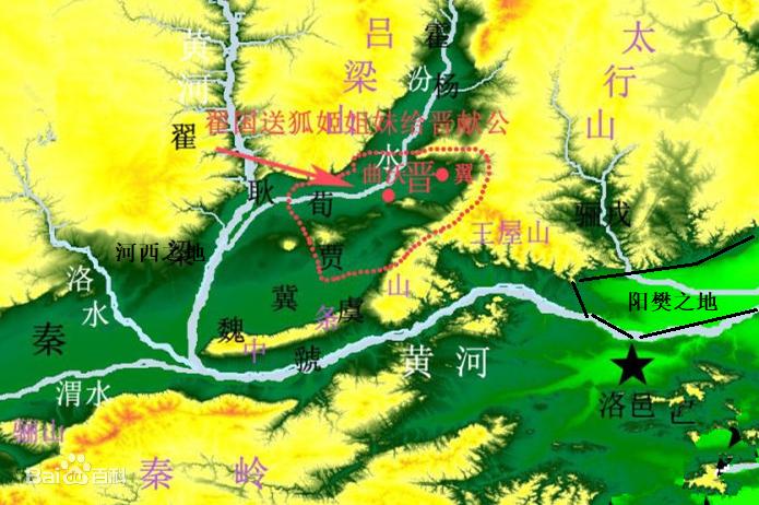 The picture illustrates the expansion of the territory of the Jin State ...