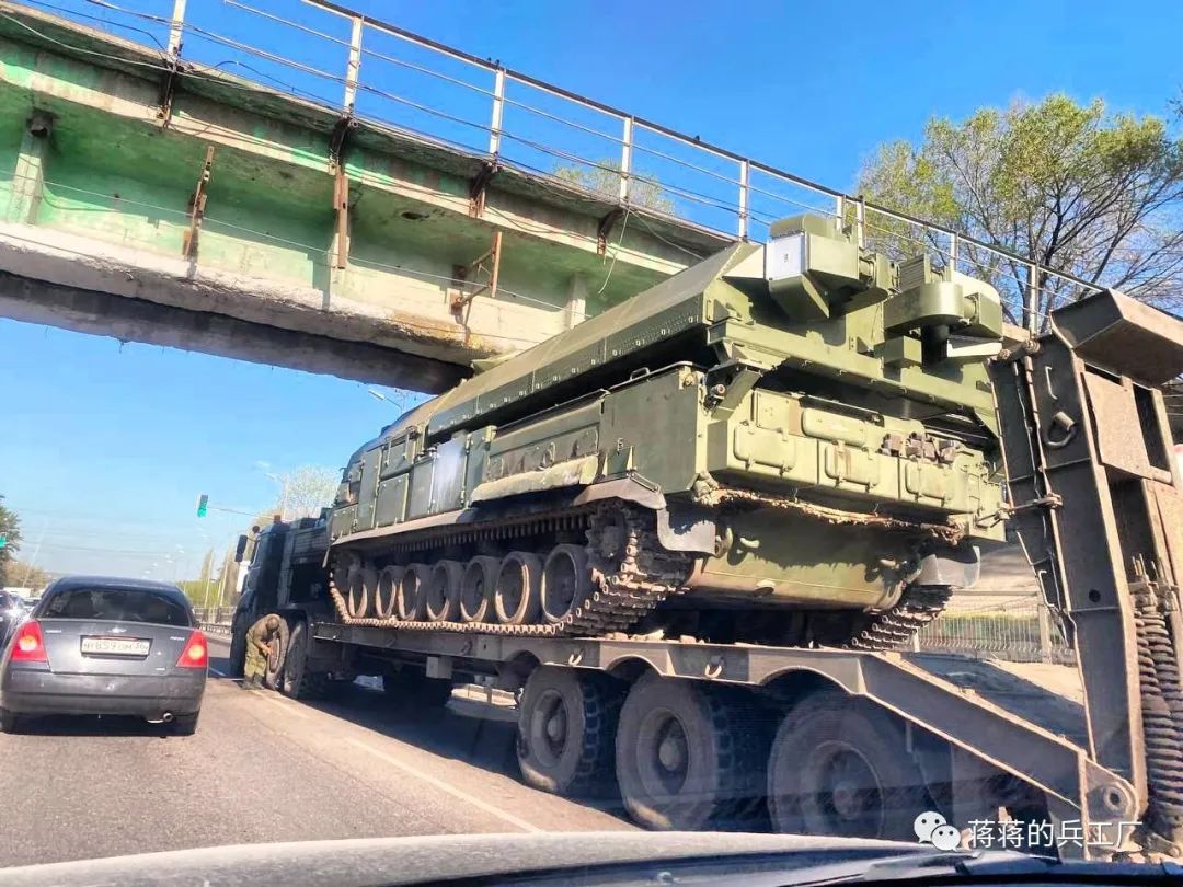 The bridge was stuck with the Russian anti-artillery weapon, and the ...