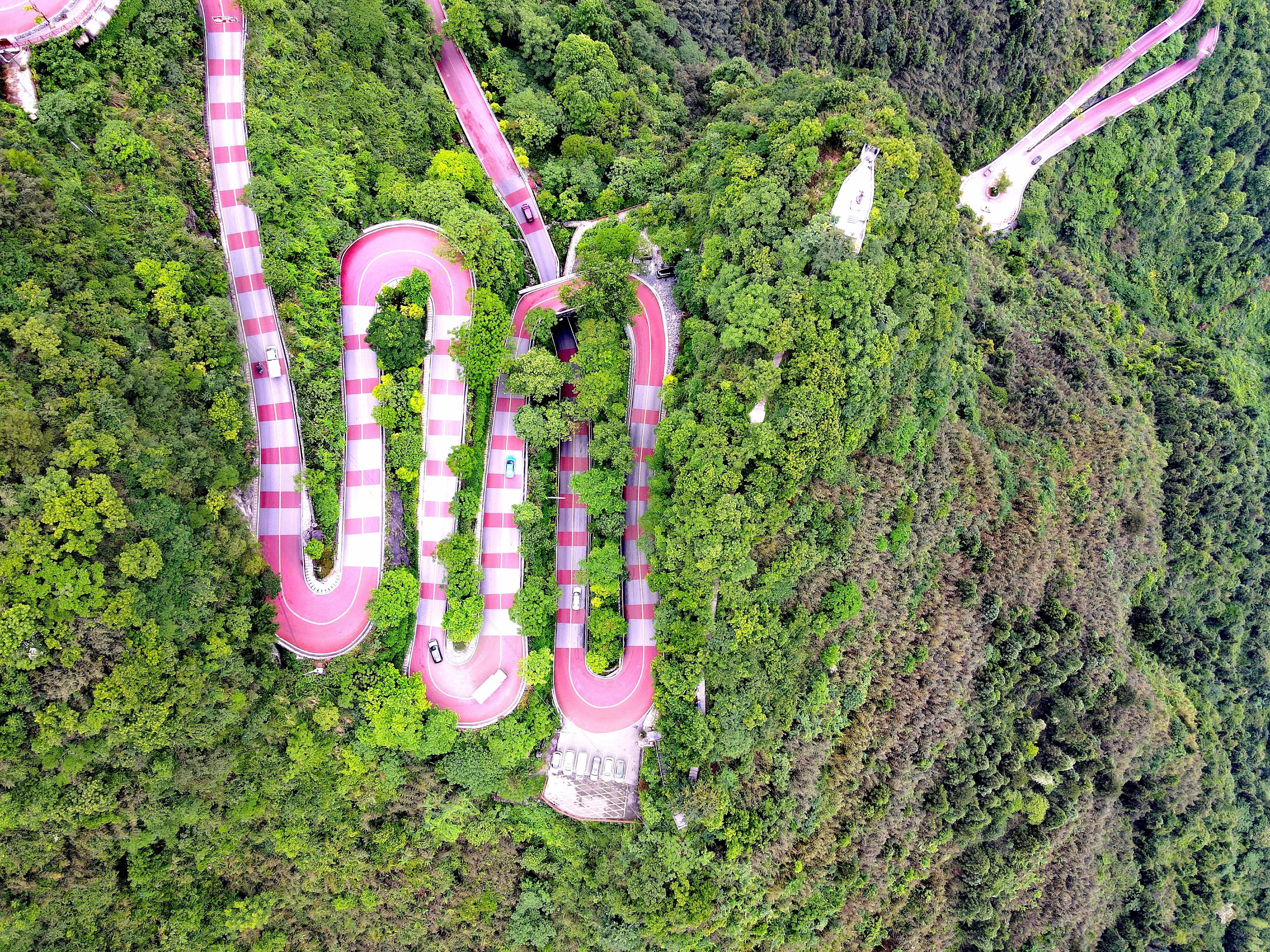 This double-decker bridge above the mountain is actually called the ...