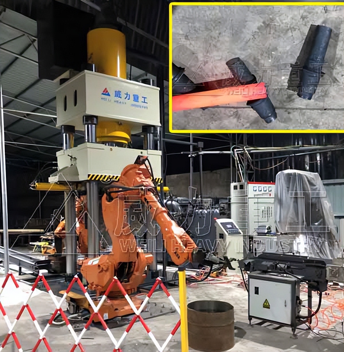 Auto parts hydraulic press - iNEWS