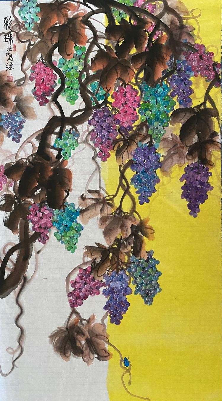 Ye Junping's "Grape of Heavy Colors" Series Exhibition - iNEWS