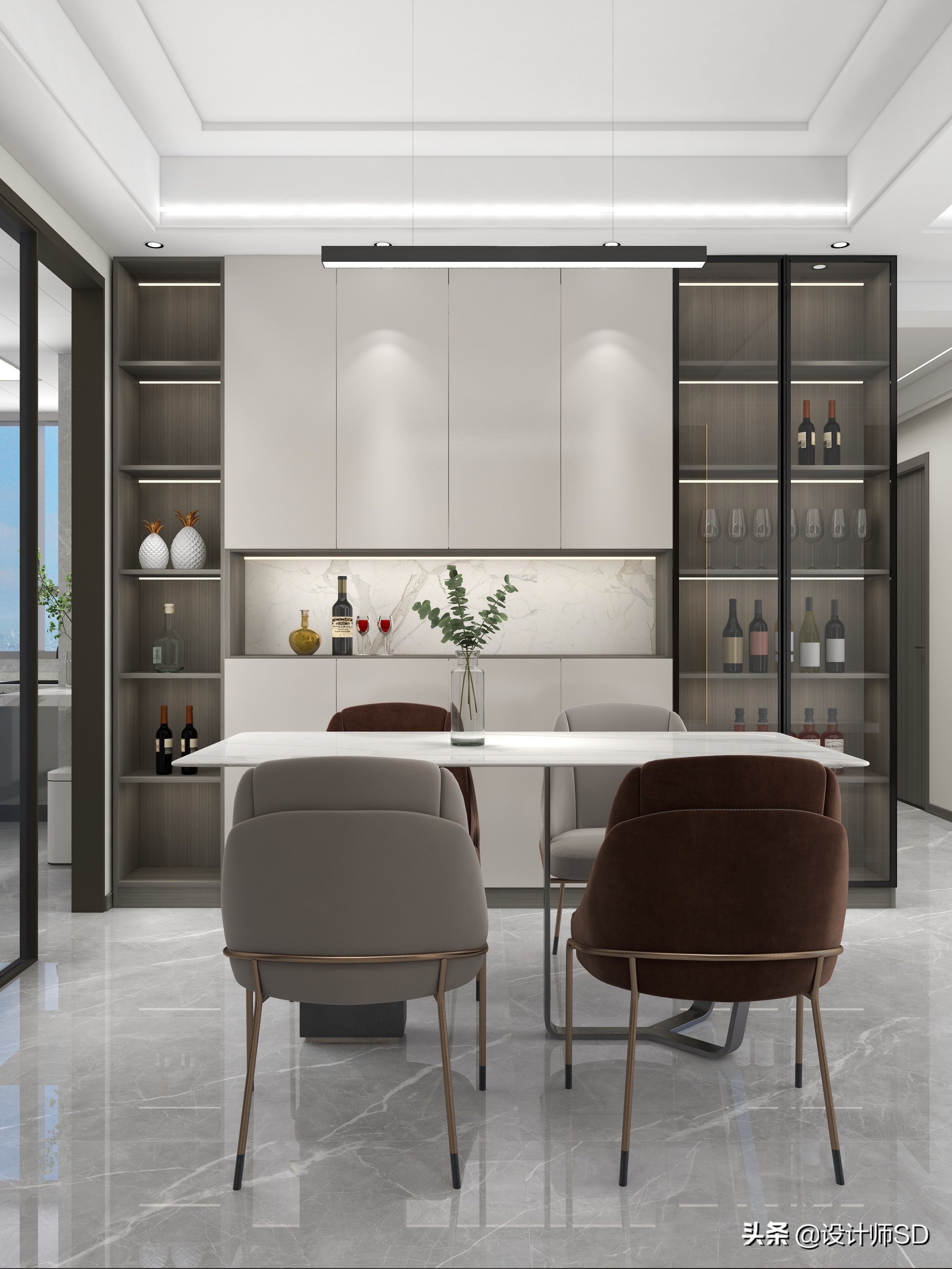 Her house is 116 square meters, and the door is bright, especially the ...