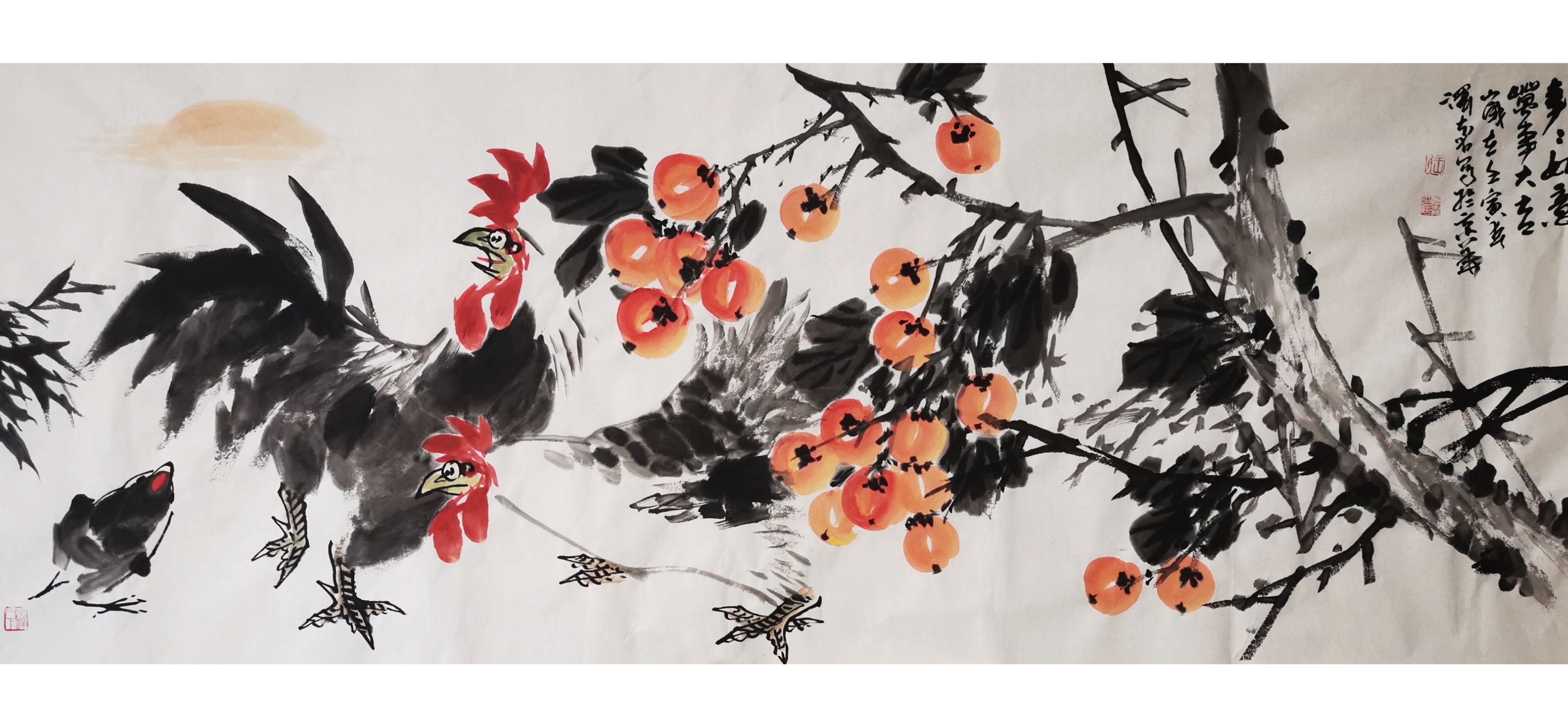 Danqing is overflowing - the famous painter Wang Zexi capitalizes on the five virtues and ...