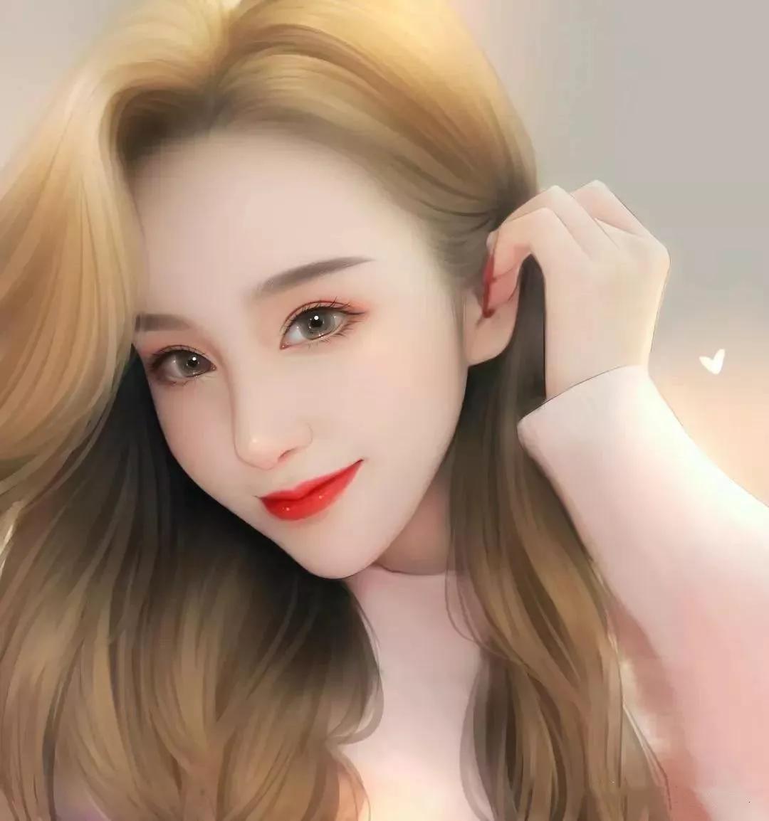 Change the hand-painted avatar of a good-looking girl, pure and lovely ...