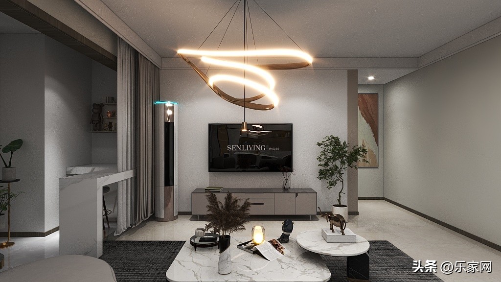 Jinan Longhu Tianyao 117 square meters decoration design scheme - iNEWS