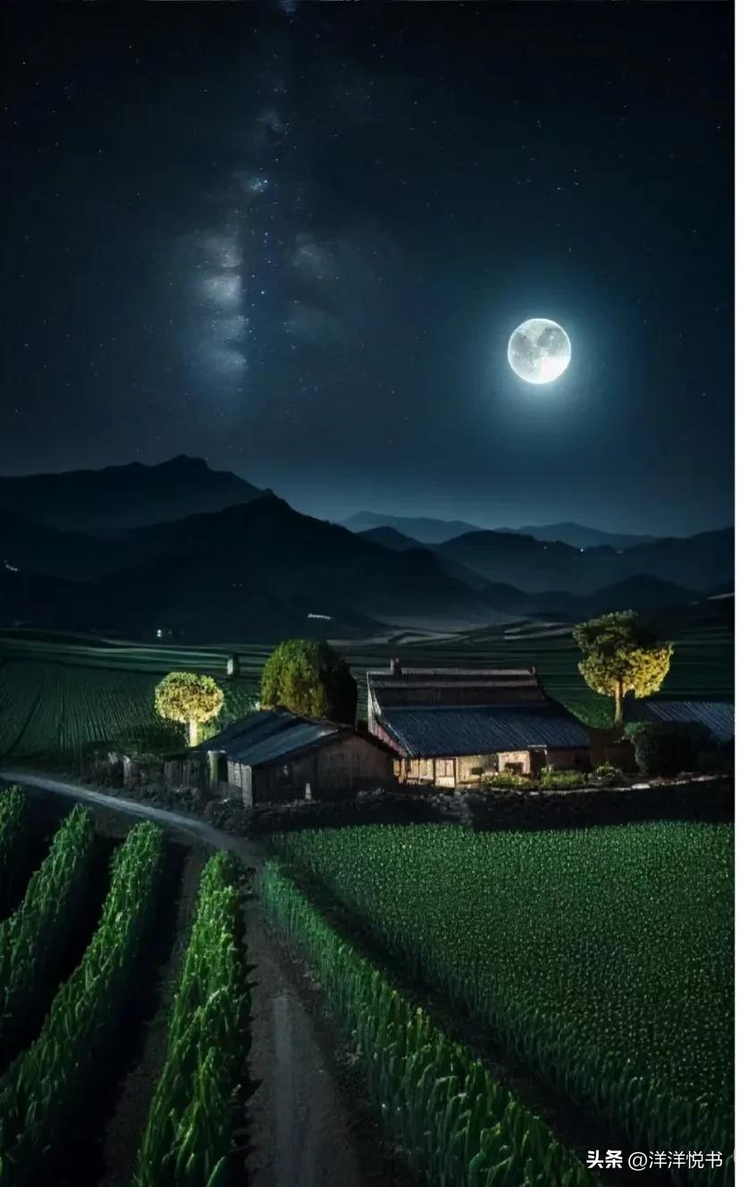 Peaceful and beautiful countryside night scene - iMedia