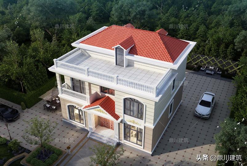 5 sets of villas with large terraces, simple and square, and easy to ...