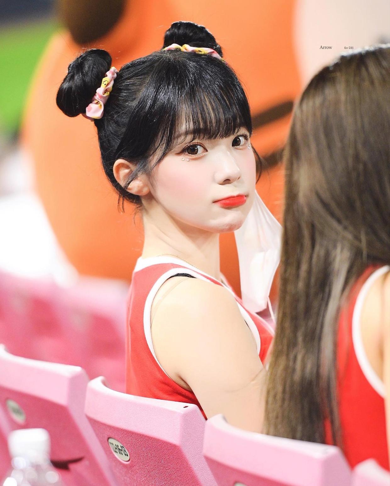 The goddess of Korean cheerleaders went to Taiwan to "be a teammate ...