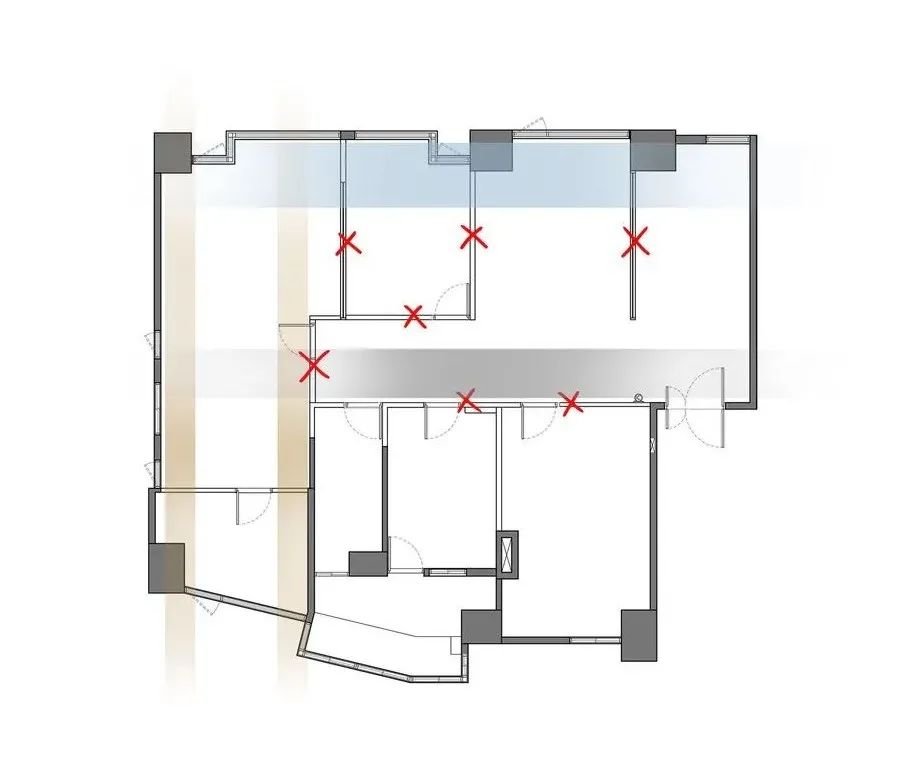 The living room has become a big "square", with a 139 square meter open ...