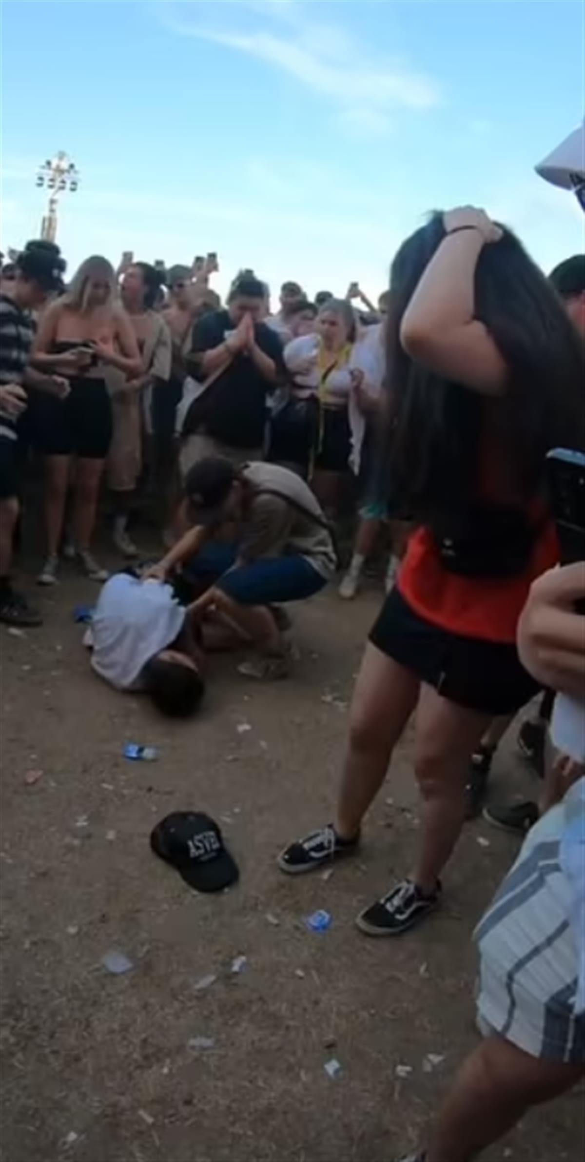The American rapper encouraged fans to jump off the stage and called on ...