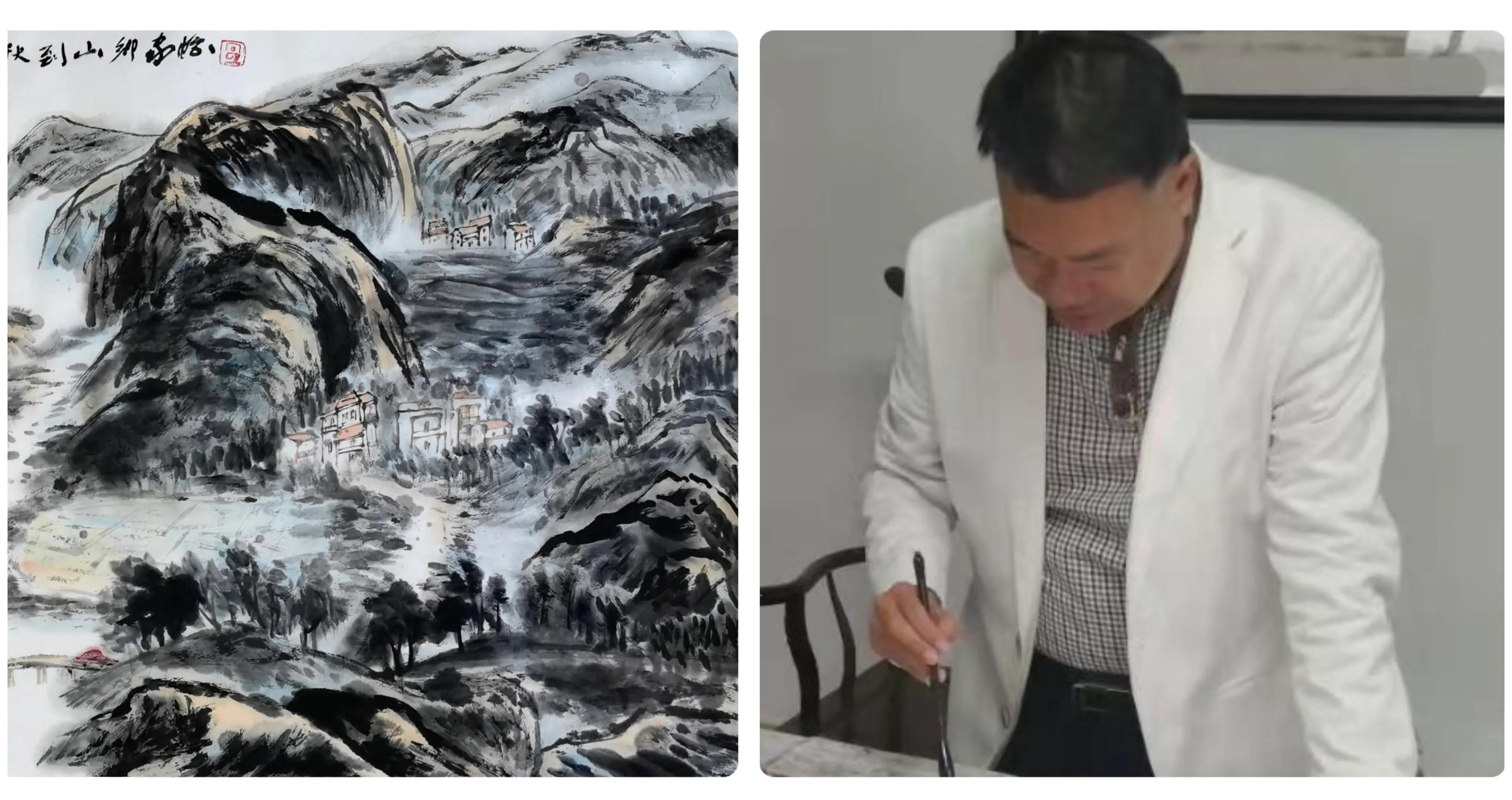 Appreciation of Zhu Ji's ink and wash freehand landscape painting ...