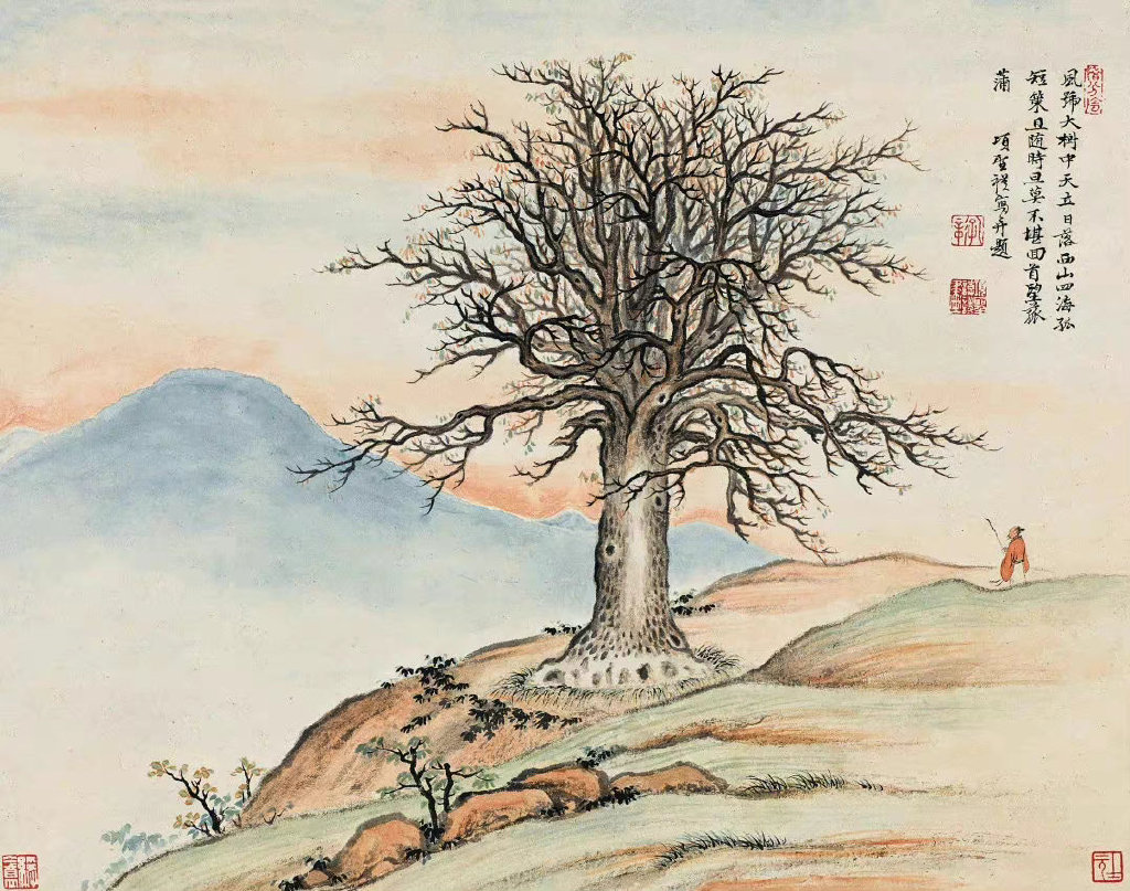 Ten poems by Xiang Shengmo, a famous painter in the late Ming Dynasty ...