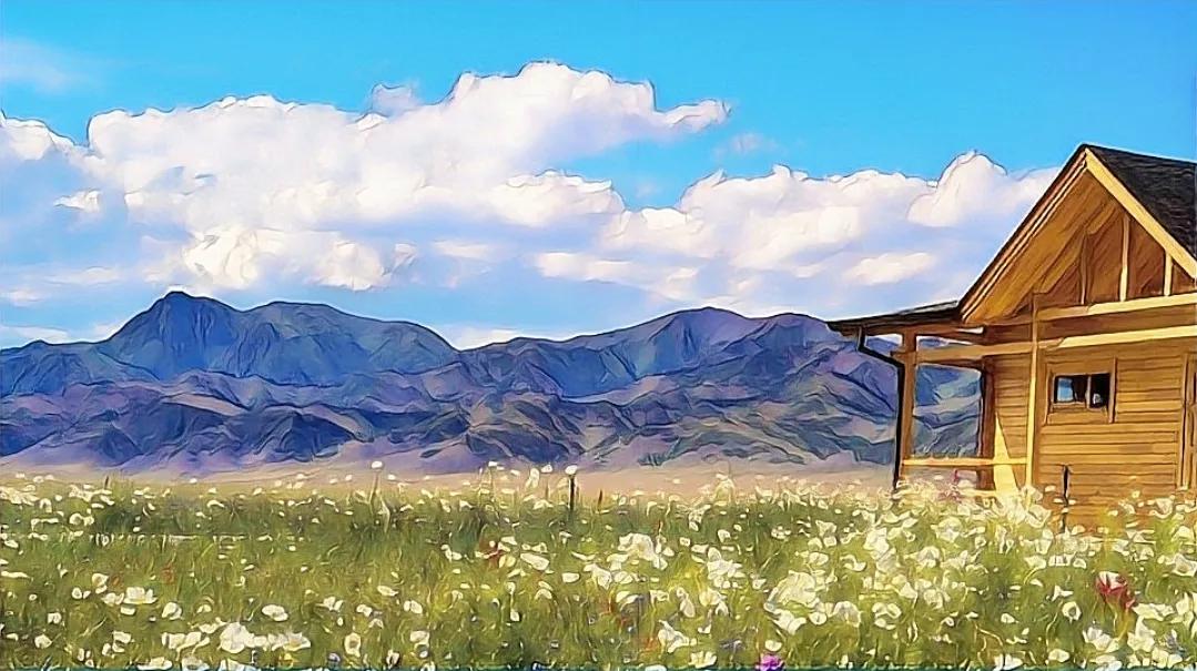 Comic style, landscape pictures, this is too beautiful, right?Different ...