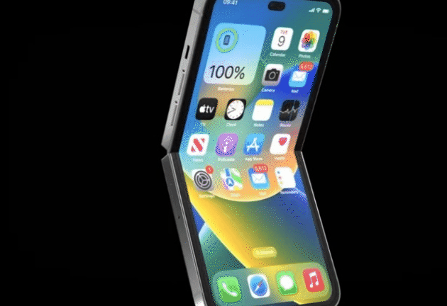 iPhone Flip rendering: 6.5-inch folding screen + color ink secondary ...