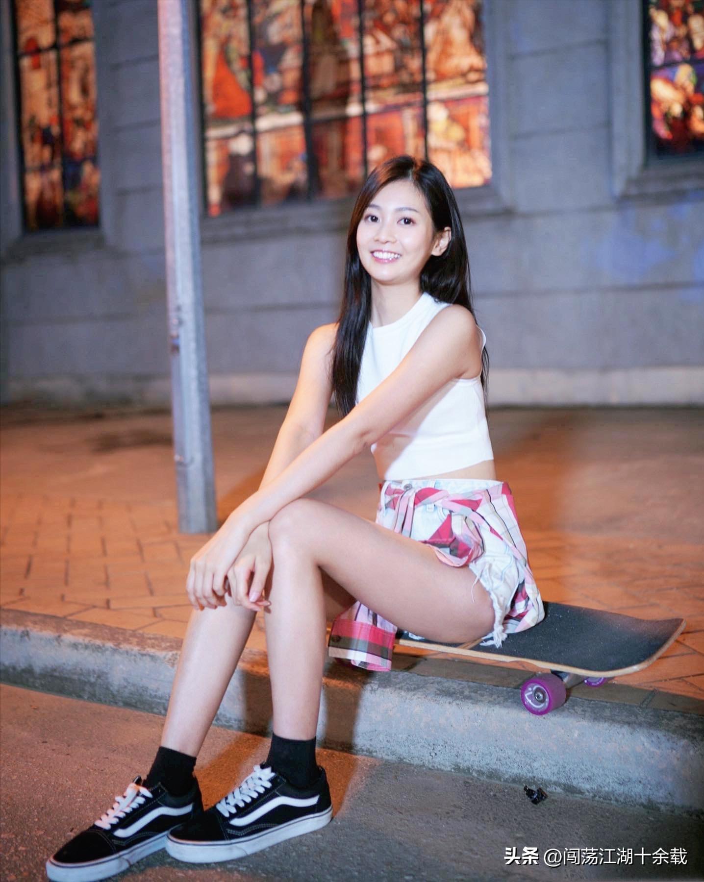 TVB's new actress, Guo Baiyan, has a sweet image and a tall figure. She ...