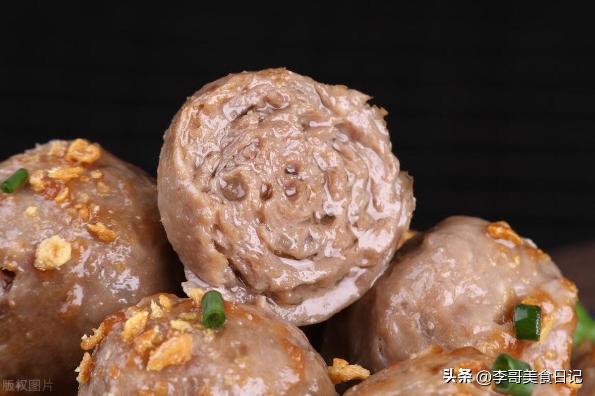 Nutritious and delicious cold beef balls, the taste is springy and ...