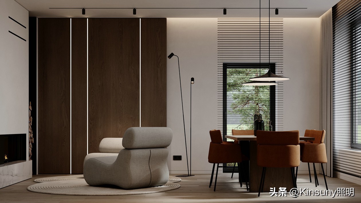Super practical indoor linear lighting design, each of which is eye ...