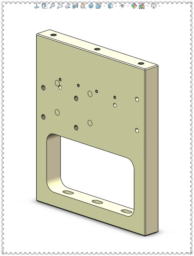 SolidWorks marks hole positions with horizontal and vertical dimension ...