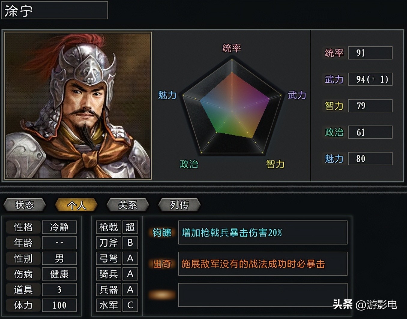 In Romance of the Three Kingdoms 11 "Tianxia Taiping" game, Hu Yanzhuo ...