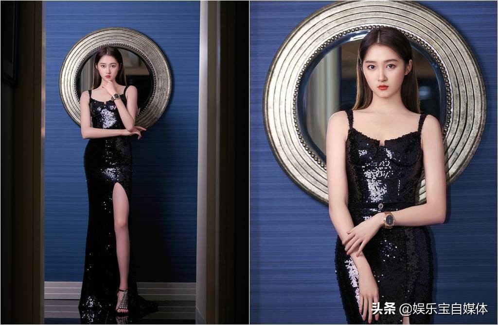 The most beautiful child star has grown up, Guan Xiaotong wears a high ...