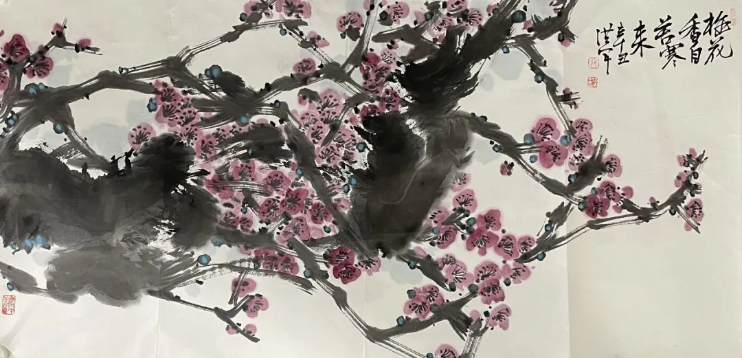 Ink and hue collide, and the lotus in Zhang Hongjun's works emerges ...