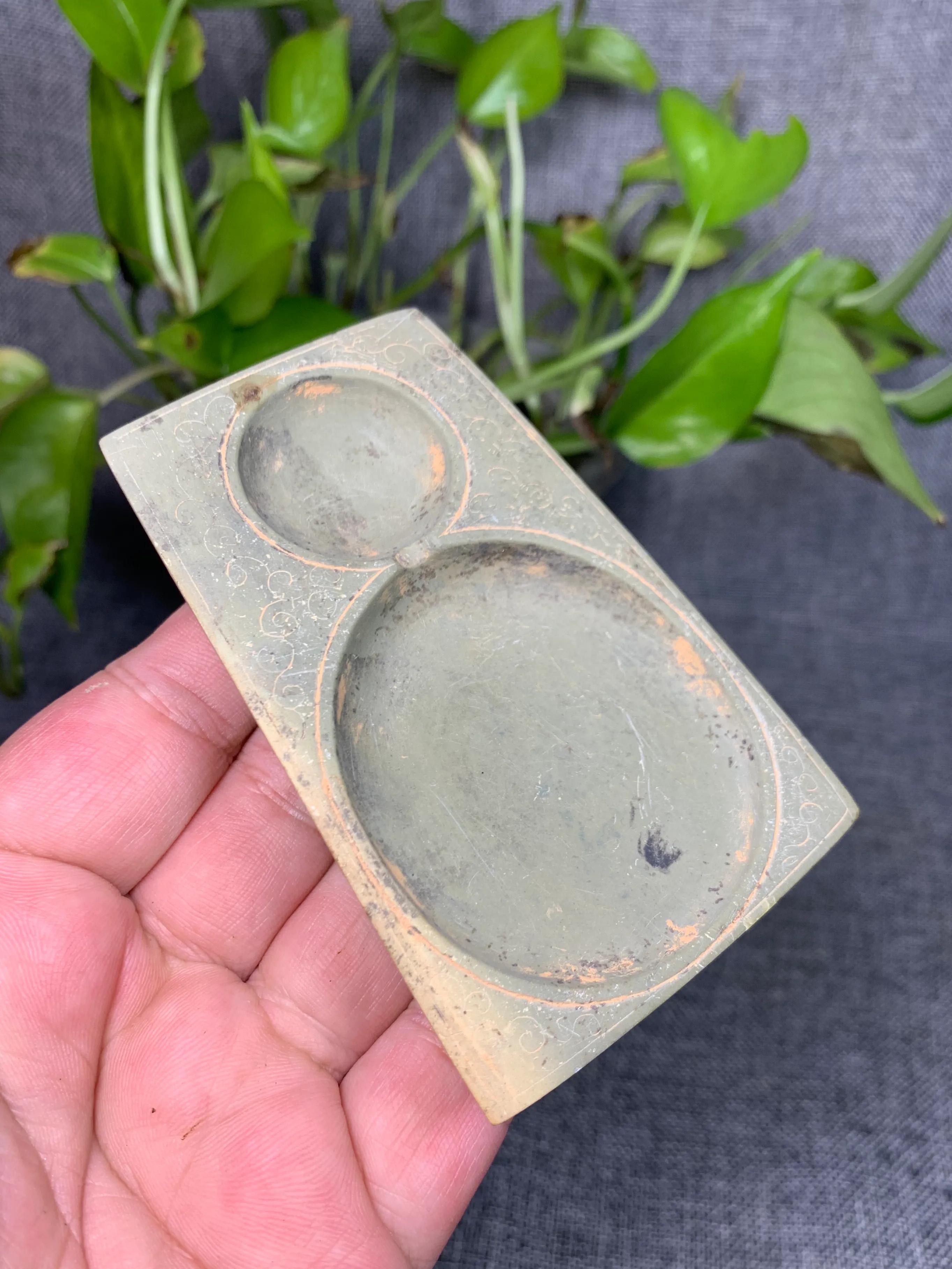 Song Dynasty Green Duan Stone Shuangchi Fengzi Inkstone - iNEWS