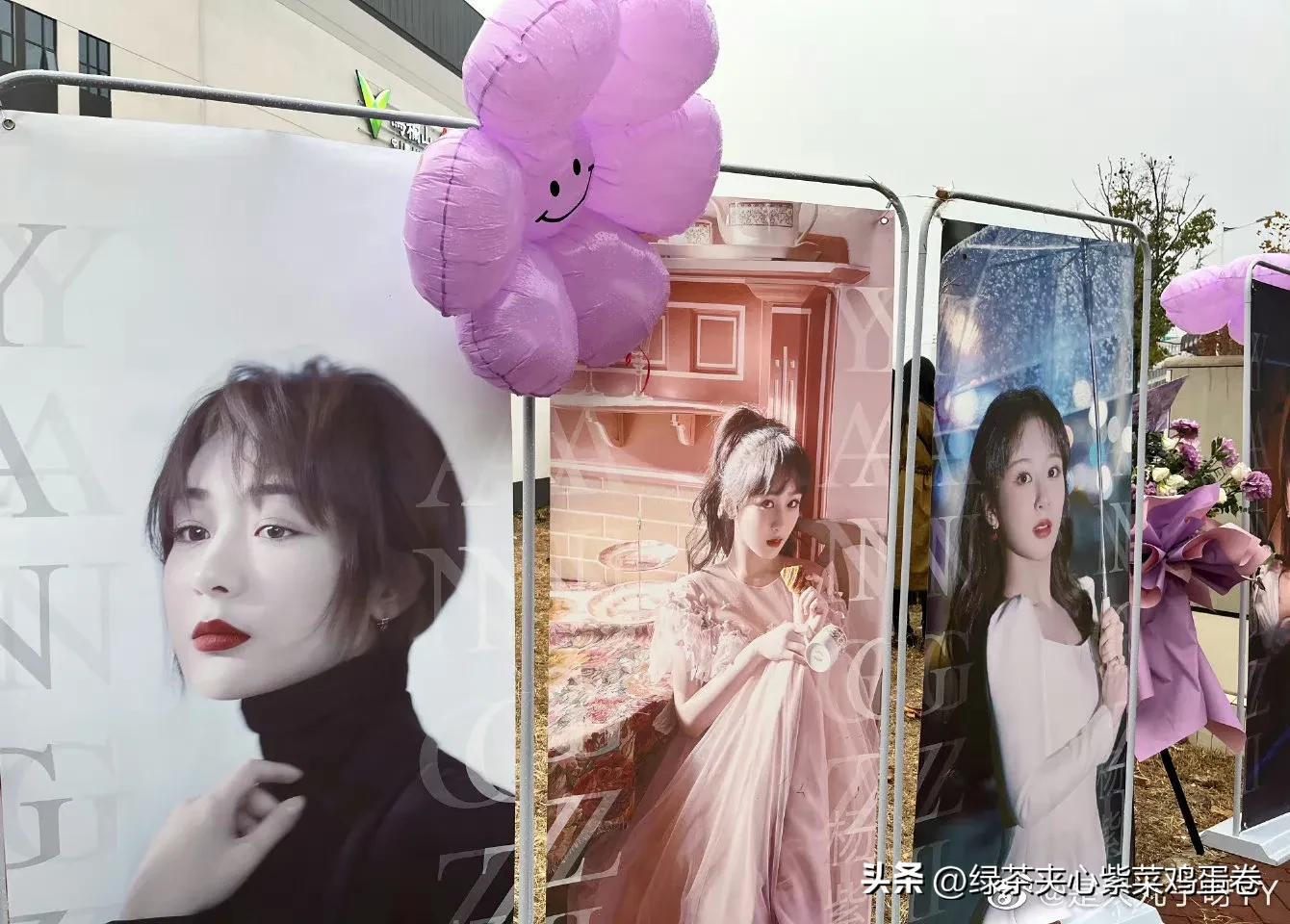 On Weibo night, Yang Zifan's offline support, LED broadcast all day ...