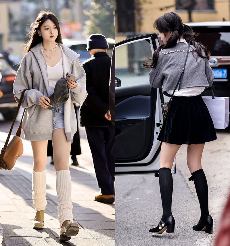 After seeing the street photos of girls in Shanghai, I realized that ...