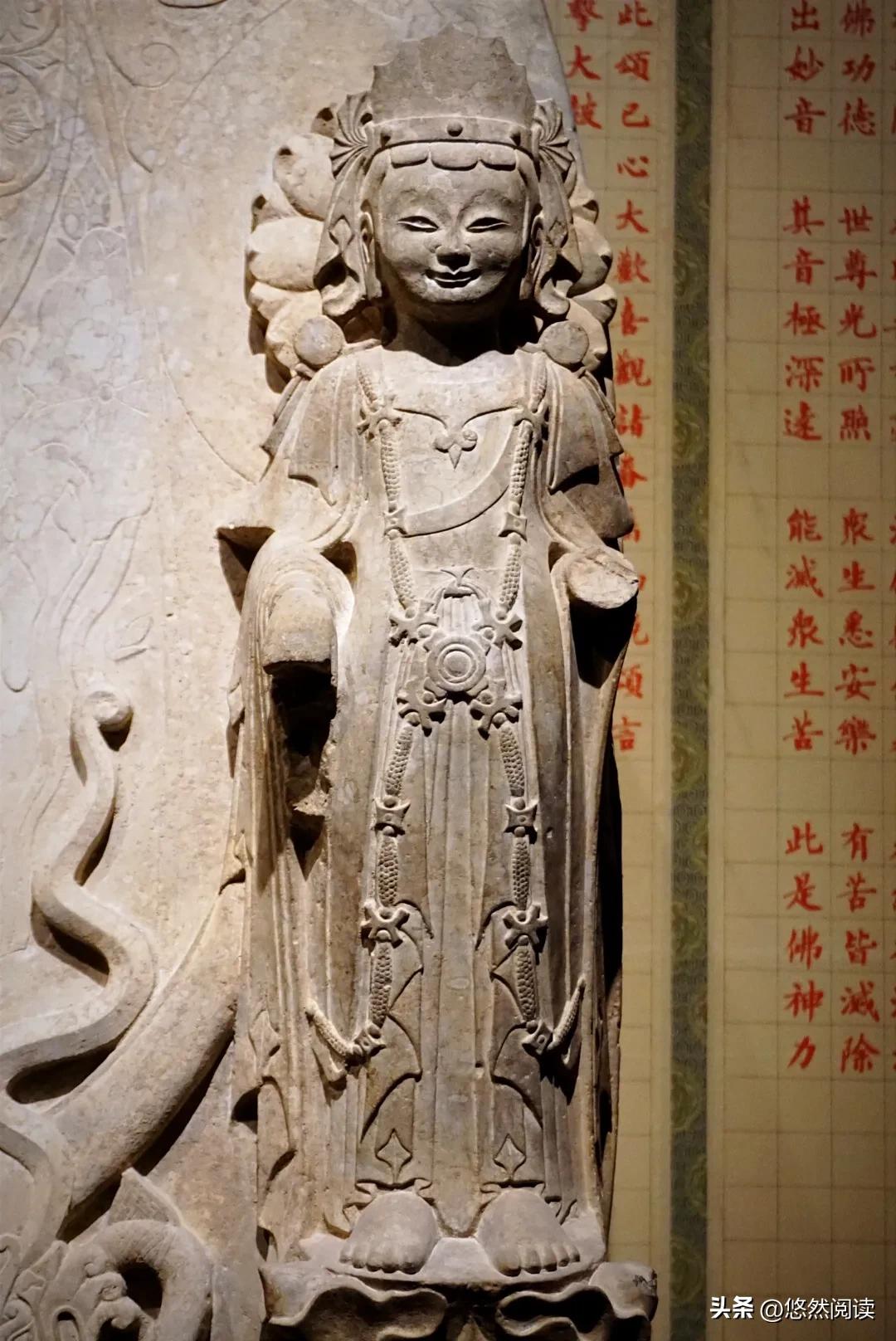 Poly Art Museum, in the fourth year of Zhengshi, Faxiang made three statues of Maitreya & three ...
