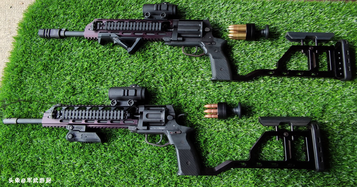 RSh-12 assault revolver and its modified carbines MTs-569 and MTs-570 ...