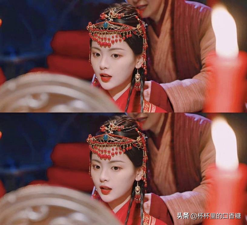 Actress red wedding dress!Li Qin's beautiful translation, Bai Lu's ...