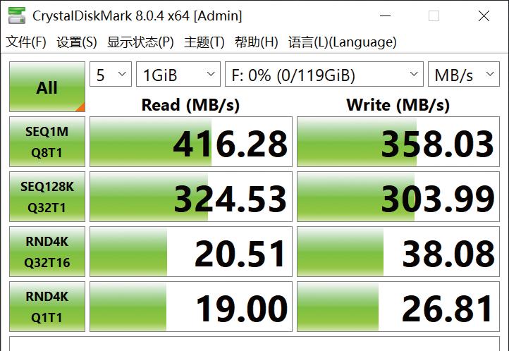 The speed easily exceeds 411MB/s - Orrick Flash U Disk UFSD-C & 4-port USB 3.2 10G HUB - iNEWS