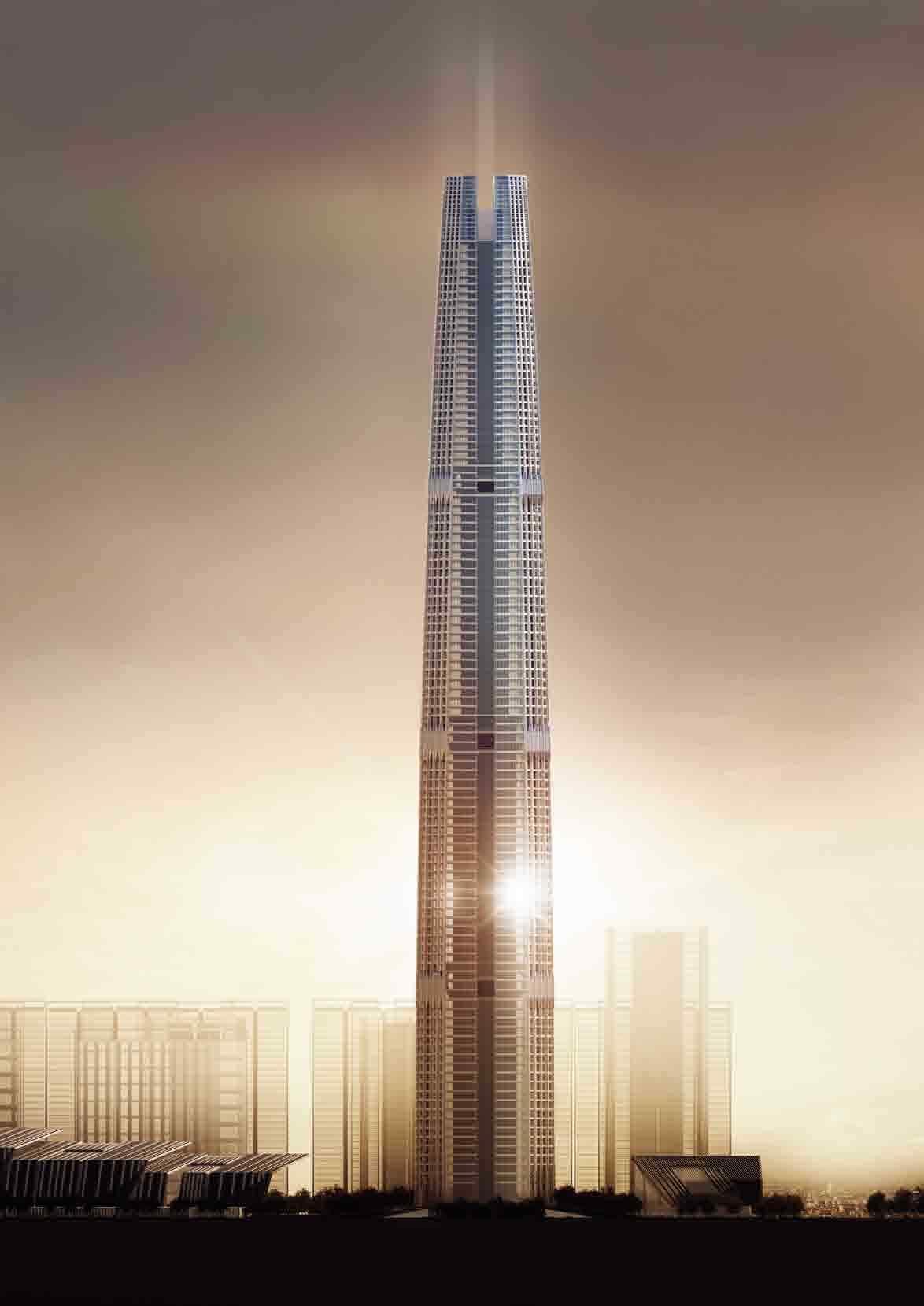 A major breakthrough!The core tube of the tallest building in the west ...
