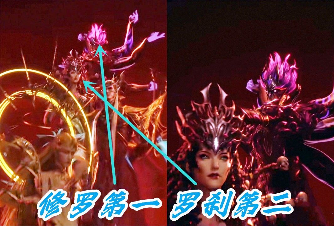 Douluo 8 gods collectively appear on the stage, the nine-color goddess ...