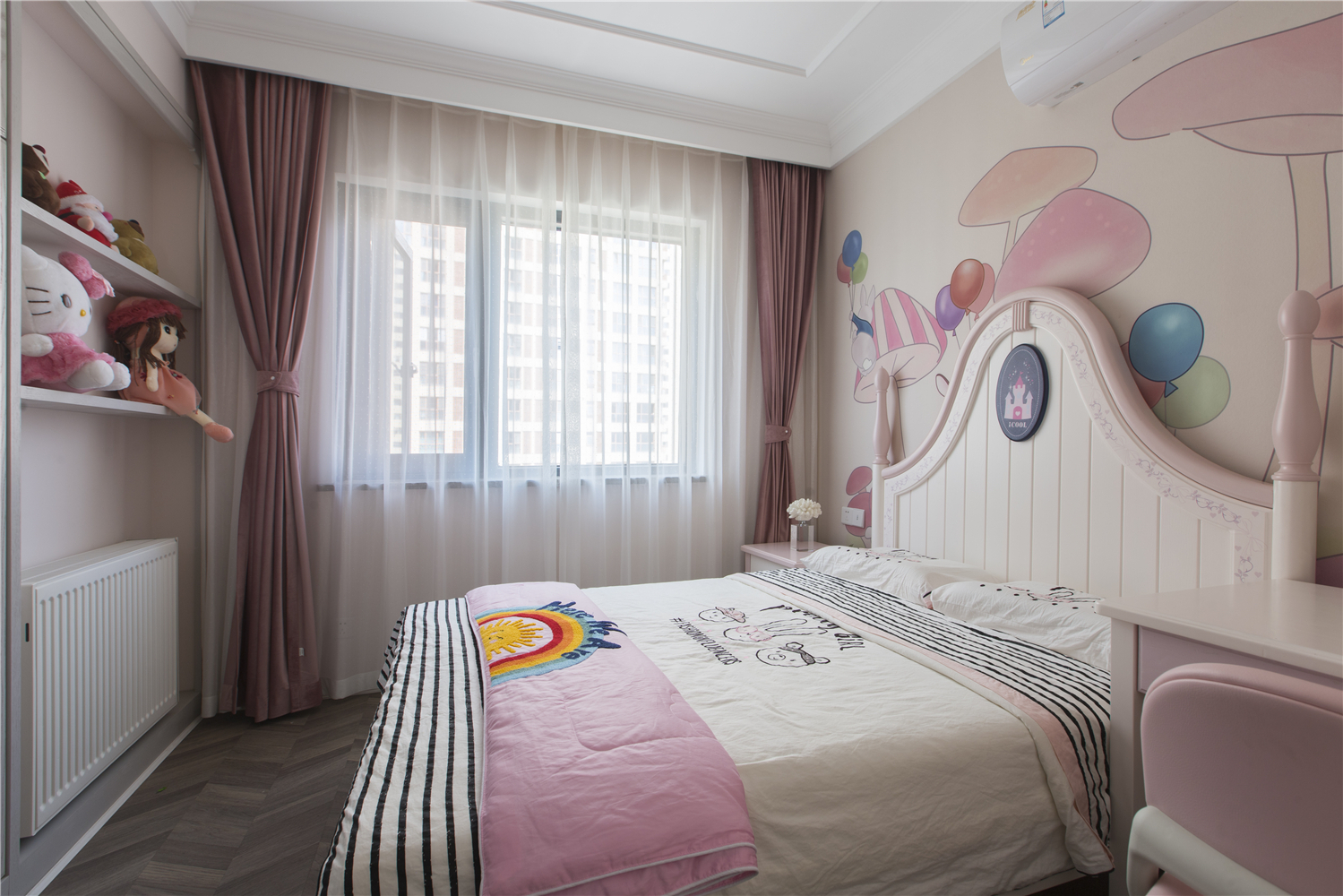 The 116-square-meter American-style light luxury style expresses the ...