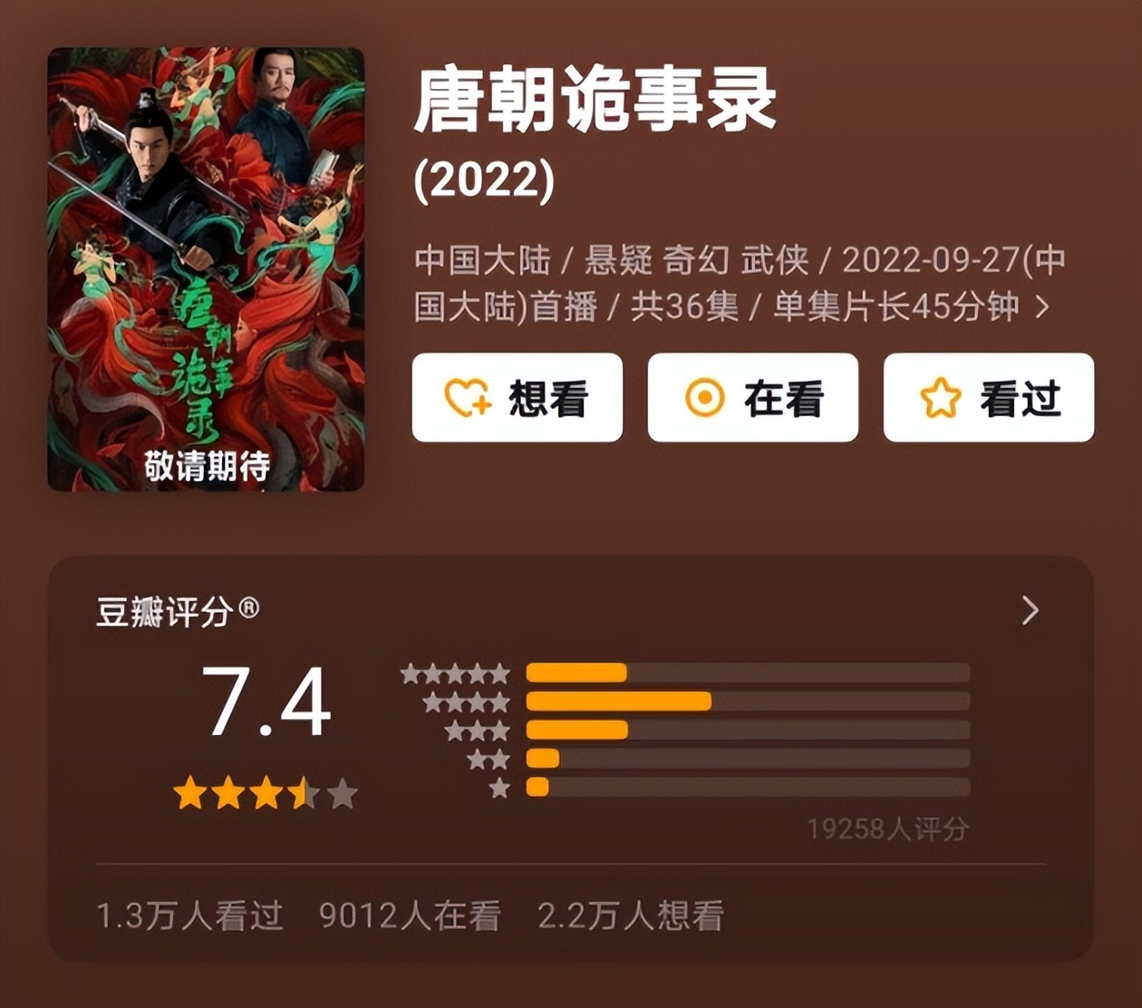 The Story of the Tang Dynasty - a conscience drama of domestic suspense ...