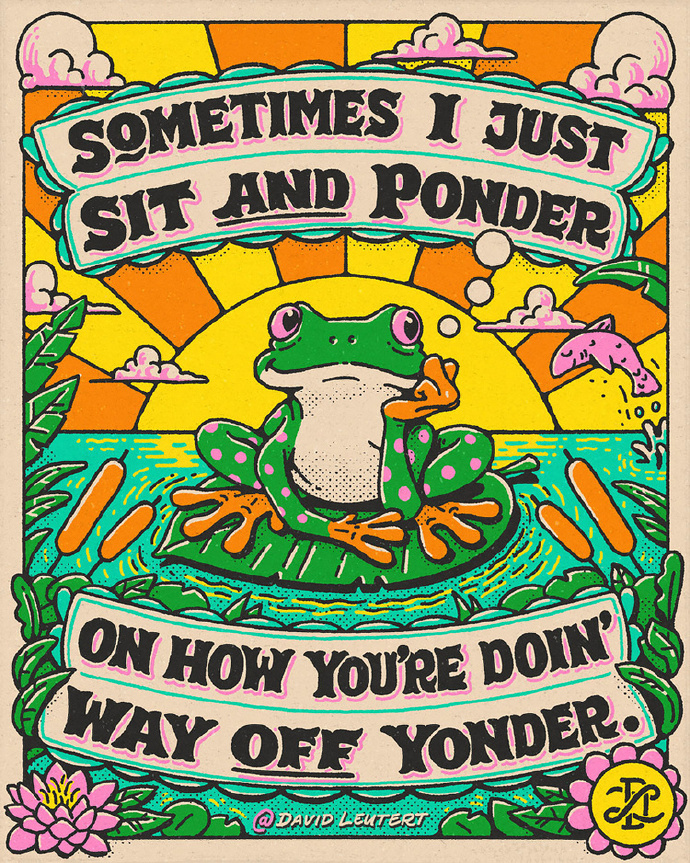 retro illustration poster design - iNEWS