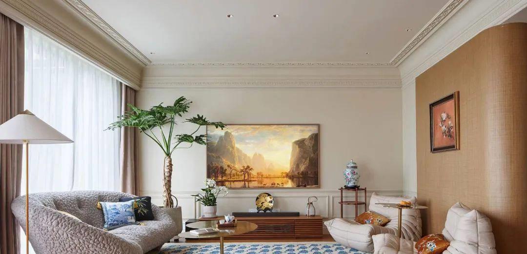 A 280-square-meter high-quality house with a mix of Chinese and French ...