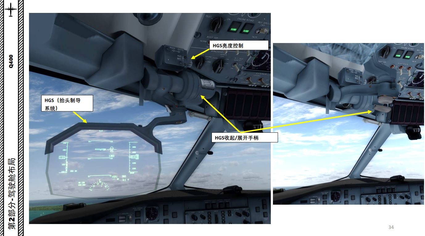 P3D Majestic Dash 8 Punch 8 Airliner Q400 Chinese Guide 2.10 Pitot Tube ...