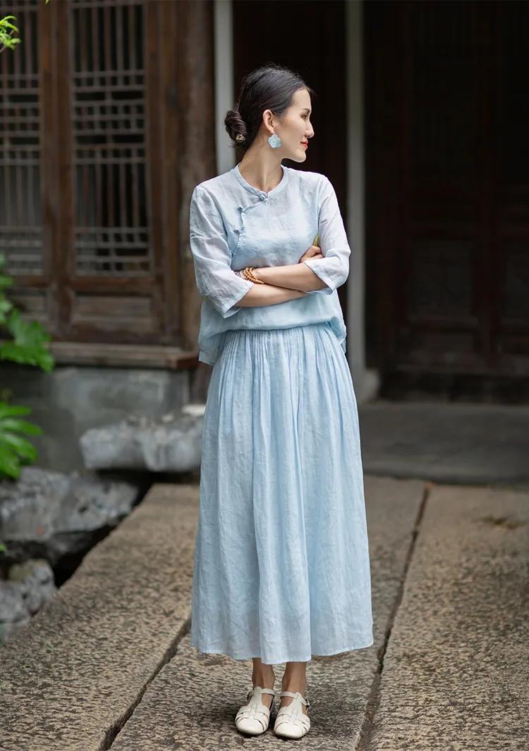 On the streets in summer, more and more Chinese styles are quietly worn ...