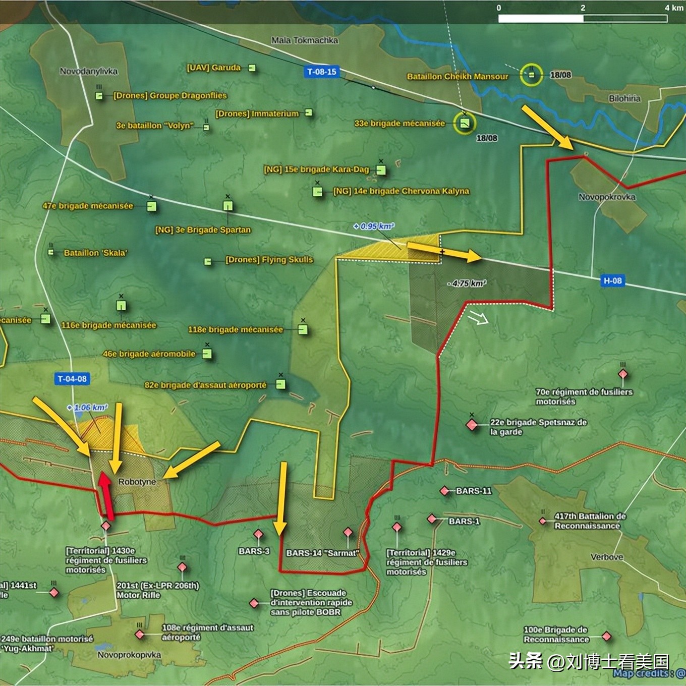 The Zaporozhye front line was wonderful yesterday! Russian military ...