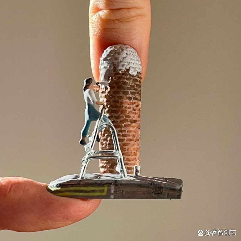Small manicure, big universe, British manicurist skillfully builds a 3D ...