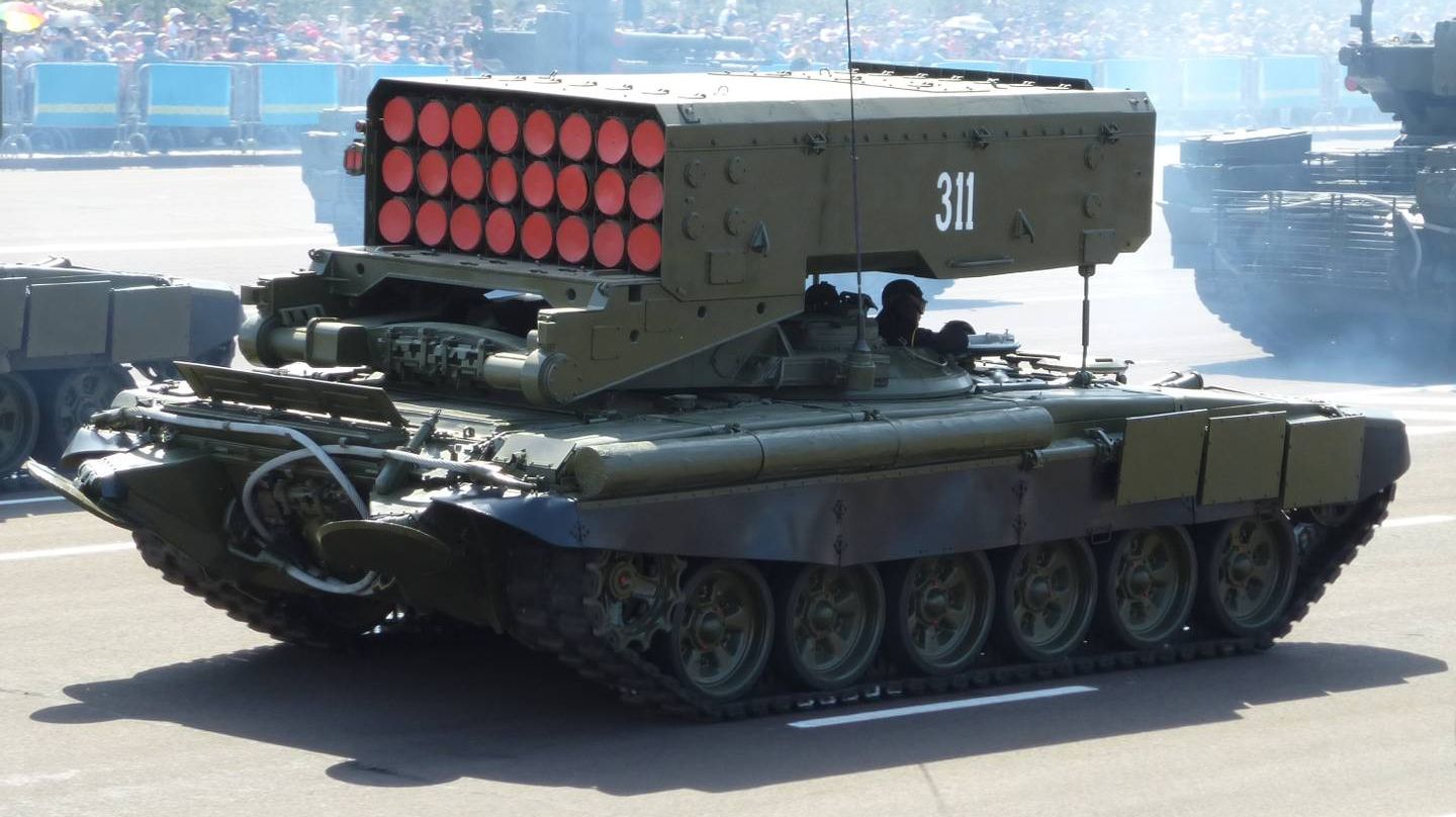 How strong is the Russian TOS-1A? Launch 5208 kilograms of ammunition ...